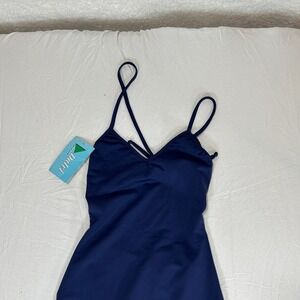 Dalvi | Dresses | Dalvi Vtg Navy Blue Maxi Gown High Slit Spaghetti ...